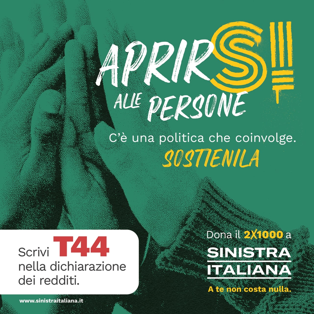 2 x 1000 campagna 2023 - Sinistra Italiana
