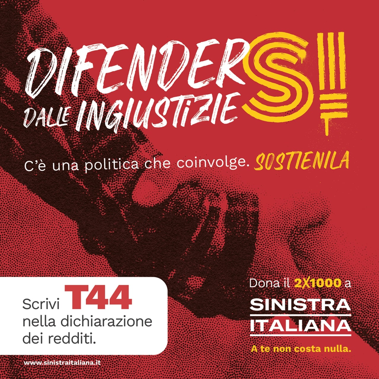 2 x 1000 campagna 2023 - Sinistra Italiana